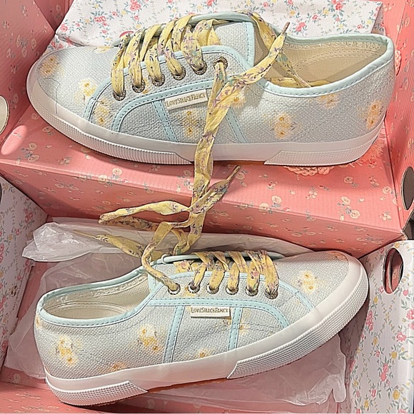 LoveShackFancy | Shoes | Loveshackfancy X Superga Blue Bird Shoes Size ...